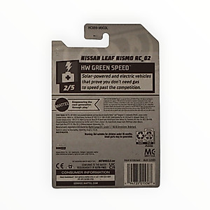 Hot Wheels 2022 -Nissan Leaf RC_02- HW Green Speed 2/5 [Blue] 100/250