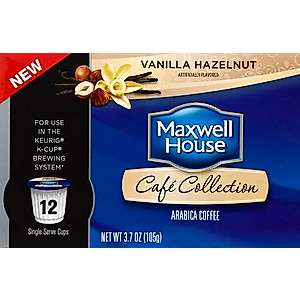 Maxwell House Vanilla Hazelnut Medium Roast K-Cup Coffee Pods (12 Count)