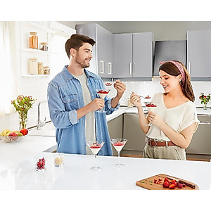 Set of 6 Martini Glasses, Cosmopolitan Glasses Margarita Glasses, Whiskey, Gin, Tequila, Tall Cocktail Glasses Bar Drinking Glasses Goblet Gift Set