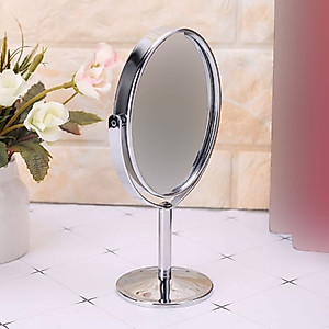 LEJDI Make Up Mirror 1pc Beauty Makeup Cosmetic Mirror Double-Sided Normal Stand Mirror