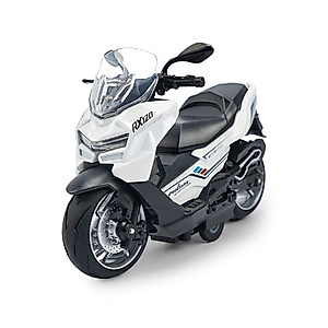 Diecast Motorcycle Model - Toy Motorcycle with Sound and Light for Kids Age 3 Year. Motorcycle Toys for Kids, Adults, and Boys (White)