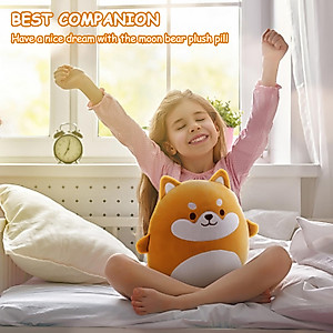 16 inch Shiba Inu Plush Pillows Corgi Plushie Stuffed Animals with Hand and Feet, Giant Corgi Plush, Dog Plush Pillow Hugging Pillow Cushion Soft Shiba Plush Toy Big Stuffed Animals