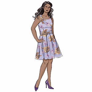 McCall's Patterns Misses/Women's Sleeveless Dresses with Neckline and Hem Variations