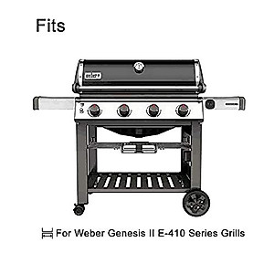 Outspark 66033 Grill Flavorizer Bars for Weber Genesis II E-410/LX E-440 S-440 Series Gas Grills,Replacement Parts for Weber Genesis II 400 Series,66796 66030 Flavor Bars(7 Pack Porcelain Enameled)