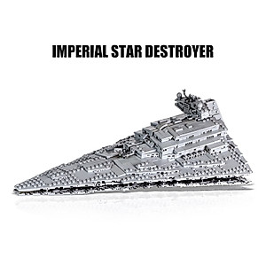 Mould King 21007 Super Star Destroyer Model Kit, 5162+Pcs Spaceship UCS Imperial Building Sets, Awesome Building Toy Gift Ideas for Kids, The Empire Over Jedha City