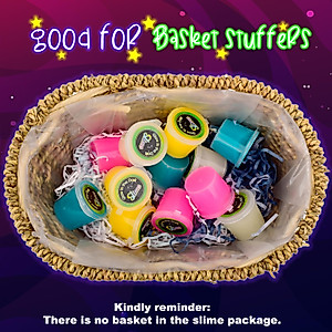 12 Pack Galaxy Slime Kit Glow in The Dark Galaxy Slime Set, Slime Party Favors for Girls Boys, DIY Putty Slime Stress Relief Toy for Goodie Bags Stuffers Christmas Easter Toys