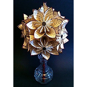 A Dozen "I Love You's" - 12 paper flowers, custom gift, 1st anniversary, gifts for her,bouquet, origami, red rose, made to order