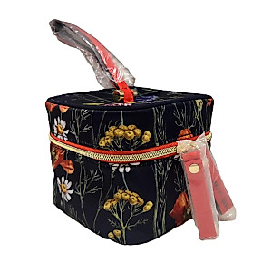 Designer Cosmetics Makeup Travel Bag (Red Party Shimmer Dome)