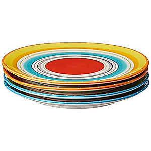 Certified International Mariachi Dinner Plates (Set of 4), 10.75", Multicolor
