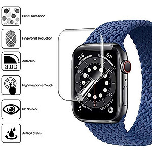 LϟK 6 Pack Apple Watch Series 8/7 41mm Screen Protector & Apple Watch 40mm Series 6/5 Screen [Upgrade Soft Film] Self-Healing Flexible TPU Film Ultra-thin Screen Protector for Apple Watch 41mm, 40mm