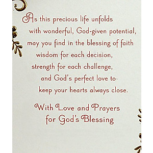 Dayspring Baptism Greeting Card for Baby Girls (Baby Feet) (0399RZA1004)