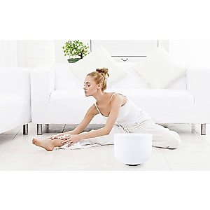 Crystal Singing Bowl, 8 Inch 440Hz Sound Bowl C Note Root Chakra Bowl, Crystal Bowl Sound Healing with O-Ring Mallet for Meditation Yoga