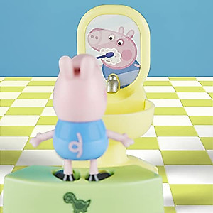 Peppa Pig Peppa's Adventures George’s Bathtime Accessory Set Preschool Toy, George Pig Figure and 6 Accessories, for Ages 3 and up