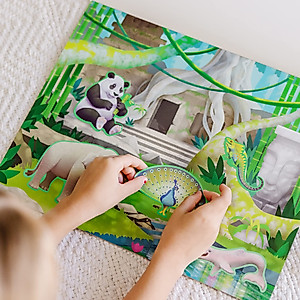 Melissa & Doug Reusable Sticker Pad Bundle - Jungle, Farm & Under the Sea - Art Activities For Kids, Restickable Stickers, Arts And Crafts For Kids Ages 3+