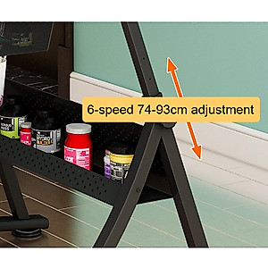 EESHHA Drawing Table Adjustable Glass Drafting Table,Versatile Art Study Table,with Storage Drawers,Art Studio Design Sketching Painting Work Station (Color : Glass) (Glass) (Glass)