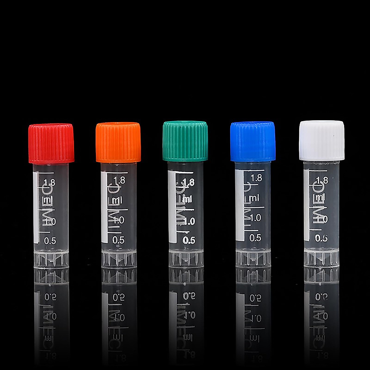 Cryogenic Vials 2ml - Cryo Tubes with Screw Caps - Self Standing Cryogenic Vial (2ml-Blue/(500pcs))