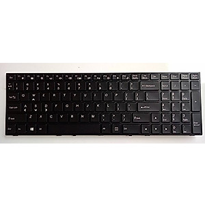 EJTONG New for Clevo N150SD N151SD N155SD N170SD N150SC N155SC N151SC N150RD N170RD N150RF N150RF1 N150RF1-G N170RF N170RF1 N151RD N151RF N155RD N155RF Laptop Gaming Keyboard US Backlit with Frame