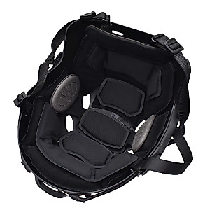 Internal Memory Foam Pads helmet lining Tactical Airsoft Helmet Padding kit Replacement Helmet Liner System Protective Cushion Mat Accessories fit Fast MT MICH IBH AF ACH MK M88 Airsoft Helmet