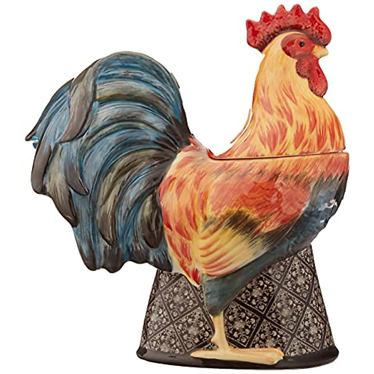 Certified International 11.25" Gilded Rooster 3-D Cookie Jar, One Size, Multicolor