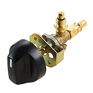 TEENGSE Grill Valve Replacement Part, Control Valve with M12x1.5 Thread and 1/4" Quick Disconnect Plug Compatible with Olympian 5500 and 5100 and Weber 200 Gas Grill, Trailer's Propane Control Supply