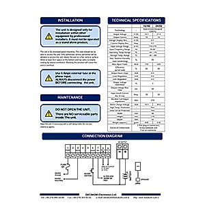 DATAKOM SMPS-2410 (24V/10A) Generator Start Battery Charger/Stabilized Power Supply with Display