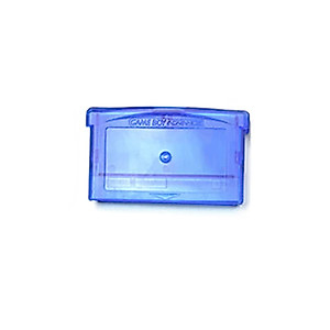 Cowhilan Replacement Clear Full Housing Shell Case Compatible with Gameboy Advance SP GBA SP Console, Send with Game Card Shell, Transparent Blue