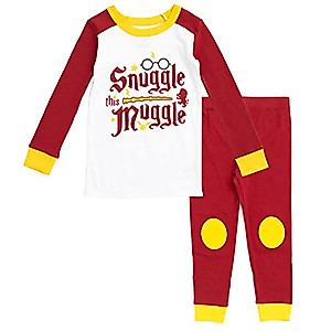 Harry Potter Infant Baby Boys Pajama Shirt and Pants Set White/Red 18 Months