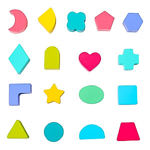 kidus Wooden Shape Sorter Toys for Toddlers 1-3 Years Old, Montessori Early Learning Toy Set for Toddlers, Fine Motor Skills, Eyes Hands Cooperation Great Gift for Preschool Baby Girls & Boys