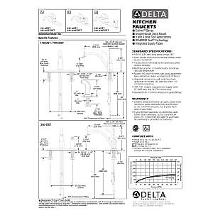 DELTA FAUCET 140-SS-DST, 9.19 x 8.00 x 9.19 inches, Stainless