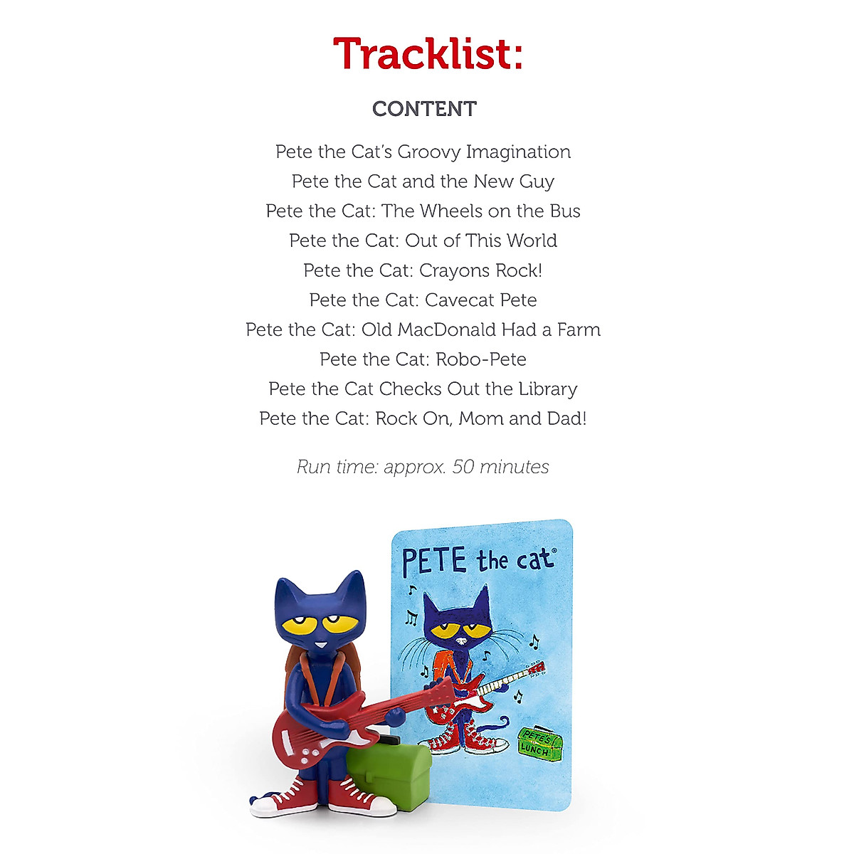 Tonies Pete The Cat: Rock On! Audio Play Character