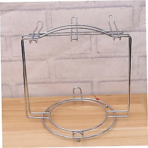 FUNOMOCYA Metal Storage Shelf Cupboard Storage Organiser Mug Holder for Counter Stainless Steel Dish Drying Rack Stainless Steel Cup Rack Hook Office Coffee