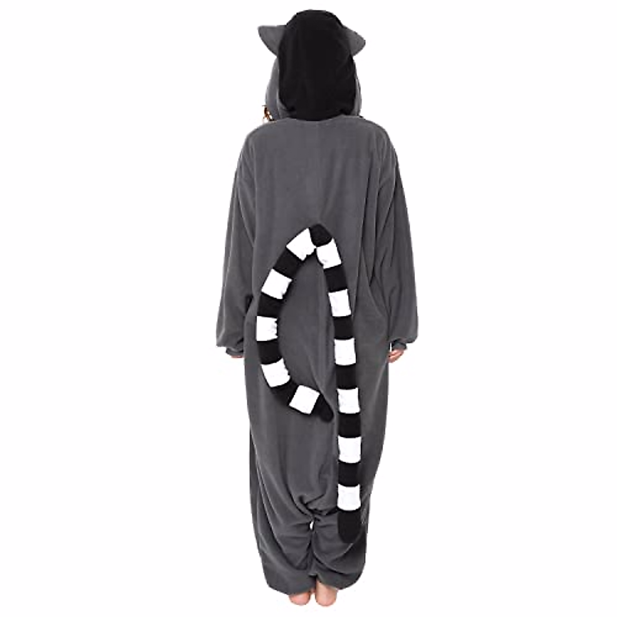 SAZAC Lemur Kigurumi - Onesie Jumpsuit Halloween Costume (Adults)