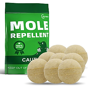 ANEWNICE Mole Repellent,Vole Repellent Outdoor,Natural Gopher Repellent,Mole Deterrent for Lawn,Get Rid of Moles in Your Yard, Outdoor Groundhog&Mole Control, Wofimeha Safe Around Pet & Plant (8 Pack)