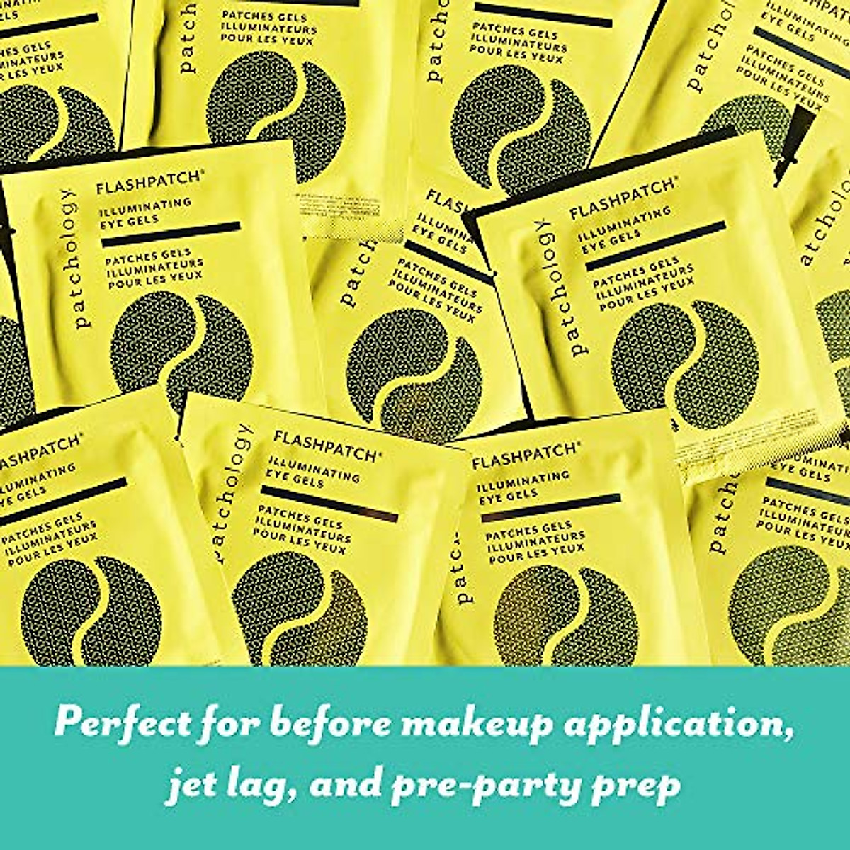 Patchology Under Eye Mask Gel Pads - Under Eye Patches for Puffy Eyes, Dark Circles, Wrinkles, and Eye Bags - Hydrating Eye Gel Mask for Men and Women - All Natural Eye Bags Treatment - (5 Pairs)