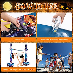 Seenelling Halloween Inflatable Limbo Game Halloween Party Carnival Limbo Stick Halloween Inflatable Game for Halloween Indoor Outdoor Lawn Yard Party Games Supplies(Ghost)