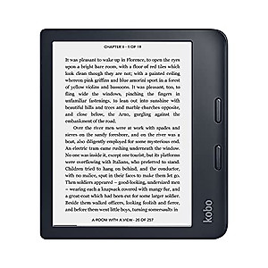 Kobo Libra 2 | eReader | 7” Glare Free Touchscreen | Waterproof | Adjustable Brightness and Color Temperature | Blue Light Reduction | eBooks | WiFi | 32GB of Storage | Carta E Ink Technology | Black