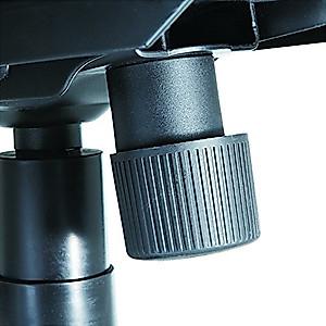 OIF Big and Tall Swivel/Tilt Mid-Back Chair, Height Adjustable T-Bar Arms, Black