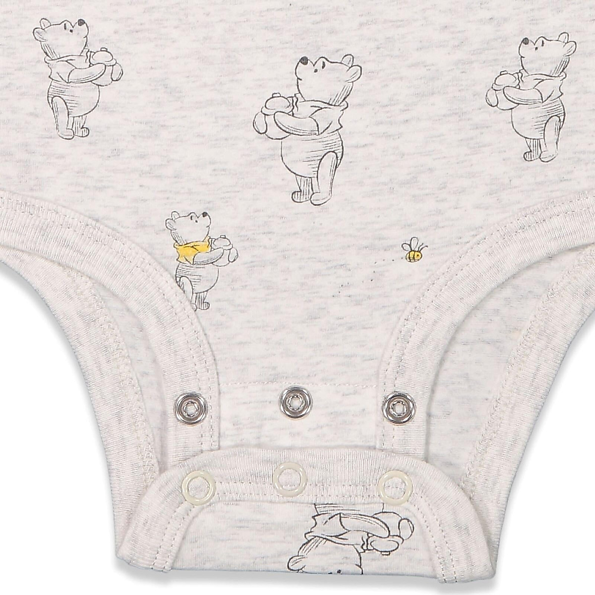 Disney Winnie the Pooh Newborn Baby Boys 3 Pack Bodysuits 0-3 Months