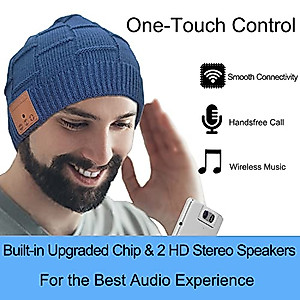 Bluetooth Beanie Headphones Hat Unique Tech Gifts Stocking Stuffer