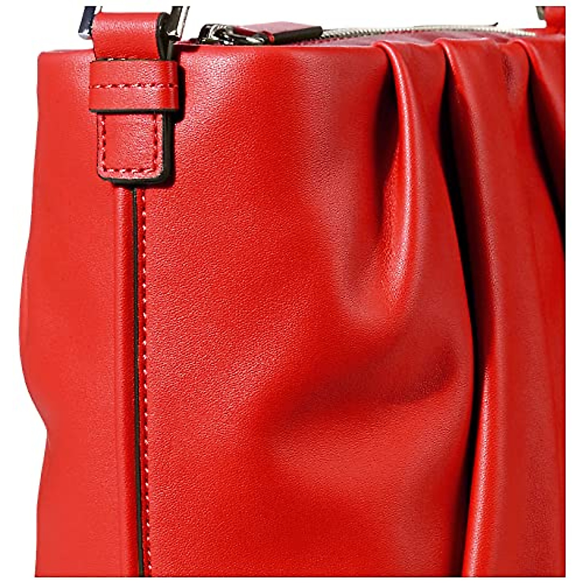 Calvin Klein Myla Novelty Large Hobo Shoulder Bag, Crimson