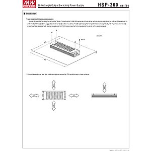 MEAN WELL HSP-300-5 5V 60A 300W Single Output with PFC Function LED Sign Panel