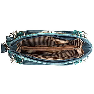 Zelris Colorful Native Tribal Patterns Concho Conceal Carry Handbag Purse (Black)