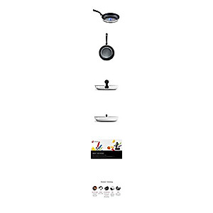 ALTEN BACH Romanesque Wok Pan 3-layer Non-stick Stainless Alumiuium Stir Fry Pan 8-inch(22cm),10-inch(26cm),11-inch(28cm),12-inch(30cm) (10-inch(26cm))