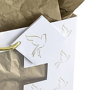 Day Spring Cards Confirmation Communion Gold Cross Medium Gift Bag