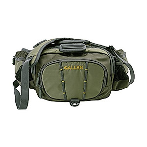 Allen Company Eagle River Lumbar Fly Fishing Pack - Water-Resistant Hiking Bag Perfect for Fly Fishing Gear, Equipment, and Accessories - 10" L x 5.5" W x 6" H - Green