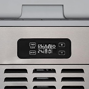 Newair 15" Undercounter Nugget Ice Maker, Pebble Ice Maker Producing 66 lbs. Daily, Built-in or Freestanding in Stainless Steel, Sonic Ice Makers for Home, Bar, Restaurant