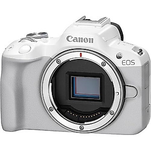 Canon EOS R50 Mirrorless Vlogging Camera (White) with Advanced Accessory and Travel Bundle | 5812C002 | Canon eos r50