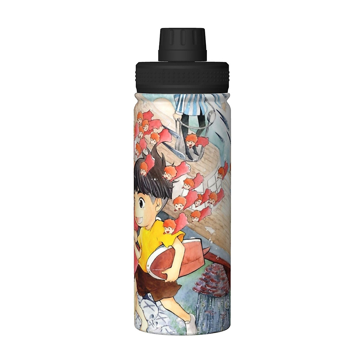 LOUNDY Ponyo and Sosuke 18 oz Tumblers Stainless Steel Vacuum Insulated Coffee Mug Water Bottle Drinking Cup