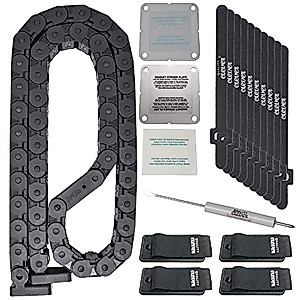 PivyCord-V Flex Chain Raceway Cable Management Solution for Sit-Stand Variable Height Desks, Flexible Cable Raceway to Hide, Organize and Protect Wires and Cables