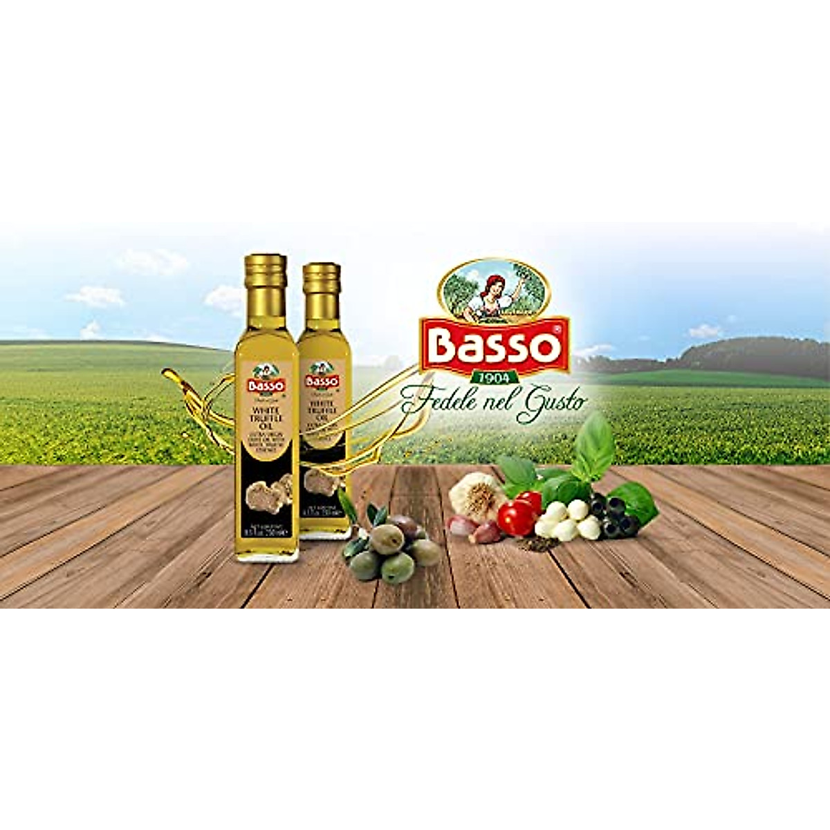 White Truffle Oil | LARGE SIZE 8.5oz (250 ml) | High Concentrate | Great for Pasta, Pizza, Risotto, or any of your favorite recipes. (8.5 Fl Oz (Pack of 1))